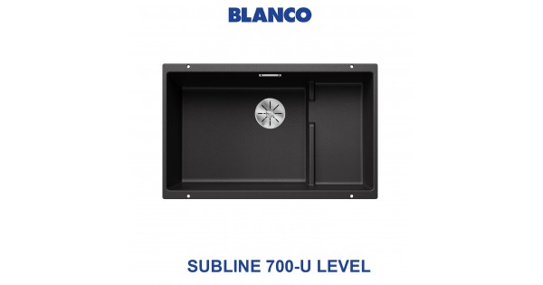 blanco sublime 700-u level black sink - lightings.com.sg