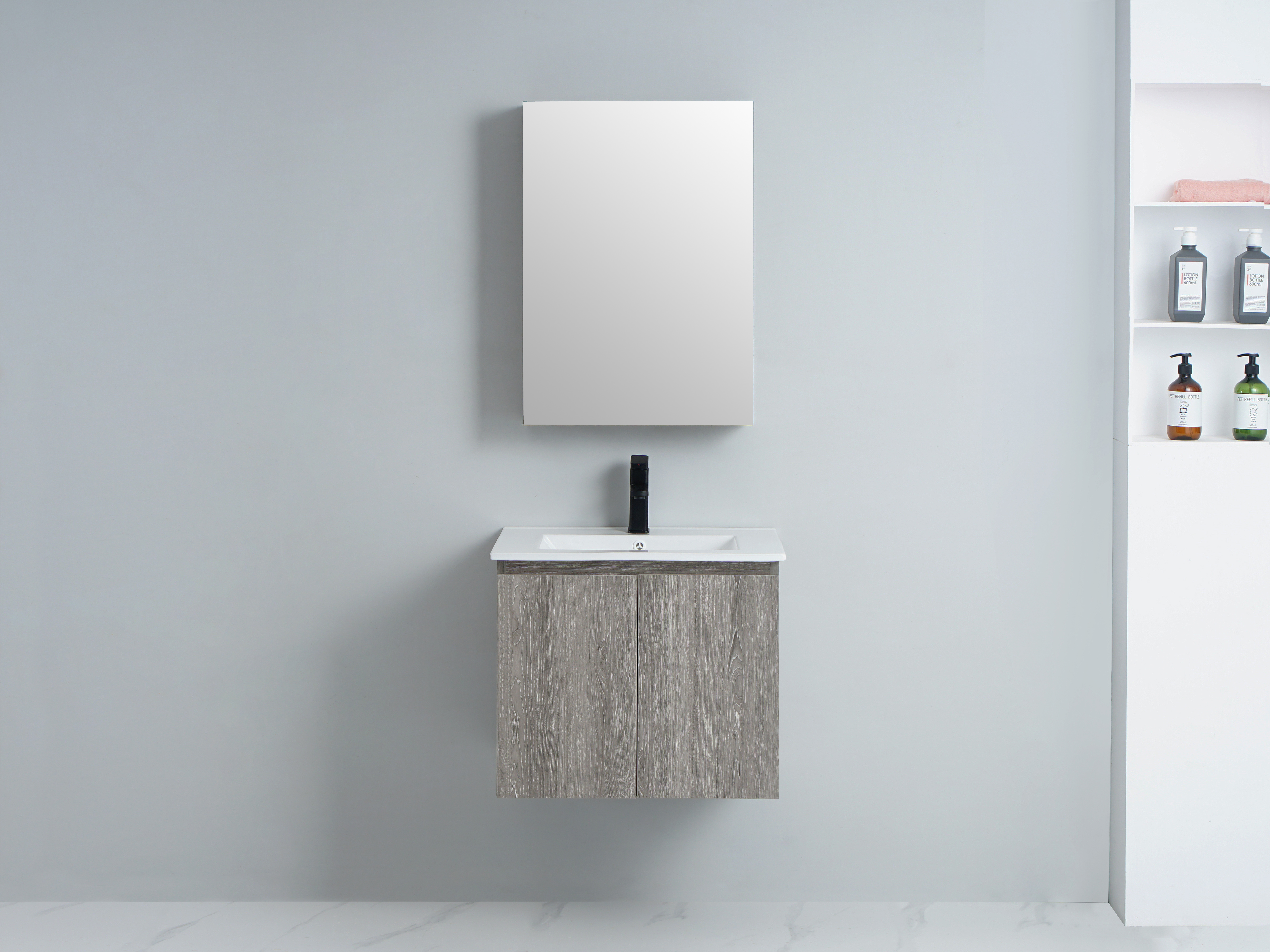 ESFERA WEATHERED GREY BASIN CABINET SET - lightings.com.sg